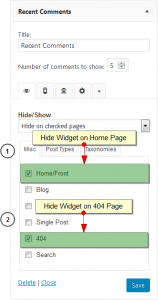 How to Show or Hide WordPress Widgets - Codefetti LLC Website Design